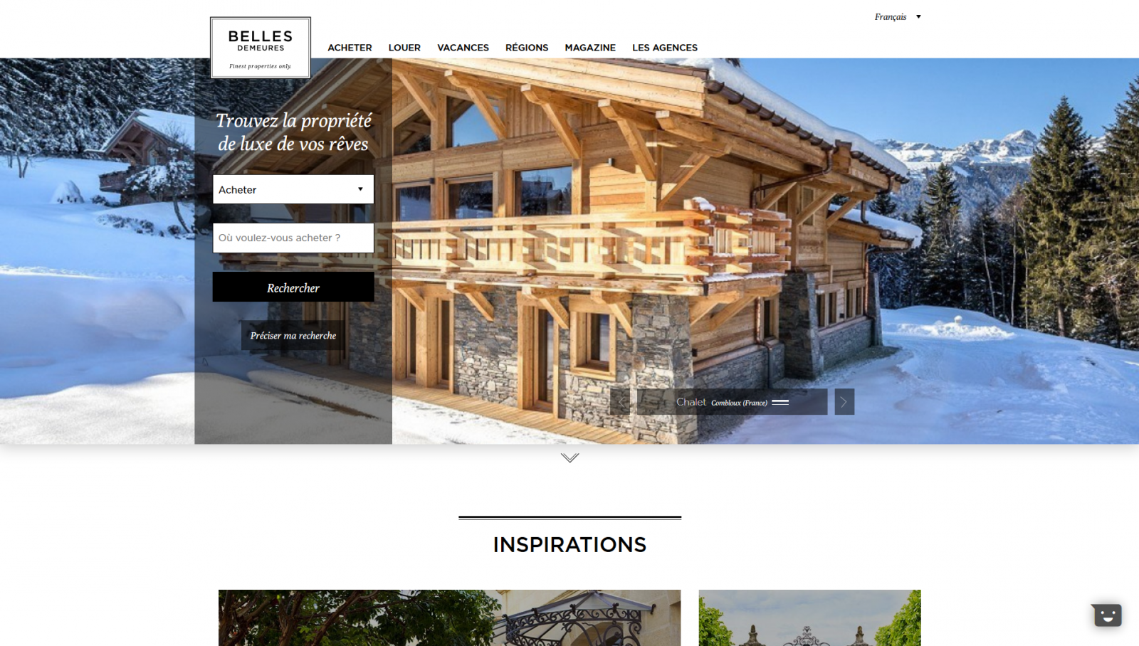 Belles Demeures : Portails immobiliers, Portails immobiliers de ...